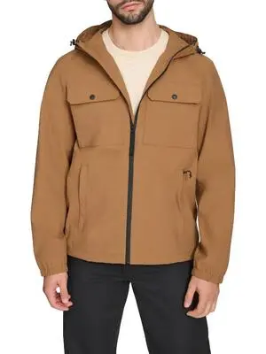 LEVI'S Hooded Rain Jacket - Worker Brown