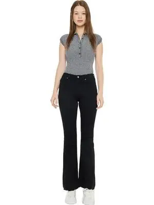 KANCAN Brenna High Rise Bootcut Jeans Black Wash