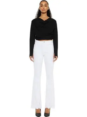 KANCAN Brenna High Rise Bootcut Jeans White