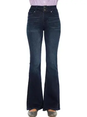 KANCAN Vida High-rise Flare Jeans - Dark Wash