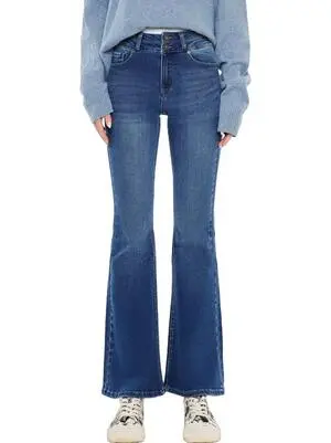 KANCAN Vida High-rise Flare Jeans - Medium Wash