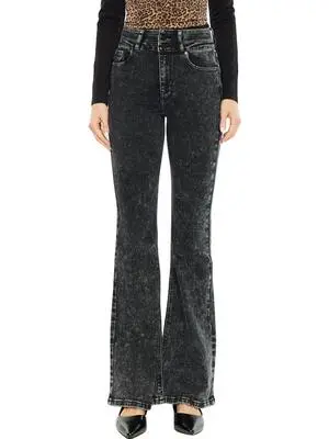 KANCAN Amirah Ultra High-rise Flare Jeans - Black