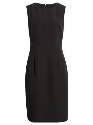 Kobi Halperin Meridian Sleeveless Sheath Dress - Black/black