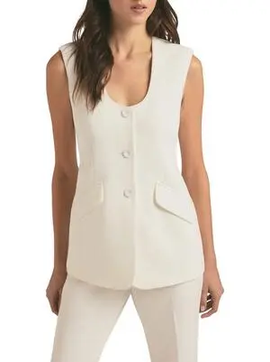 FAVORITE DAUGHTER The Diana Vest - Ivory