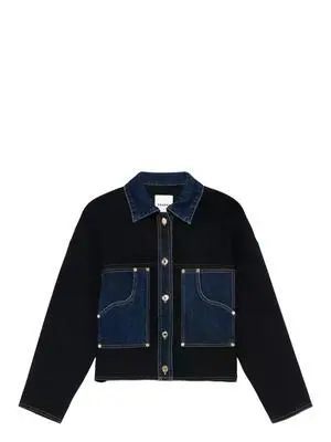 Sandro Layered Cardigan - Blue