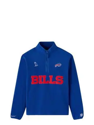 OVO X Nfl Buffalo Bills Polartec Quarterzip Fleece - Blue