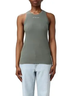 Pinko Pinko Ribbed Tank Top Green