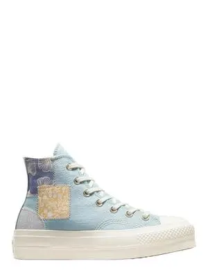 CONVERSE Chuck Taylor All Star Lift Platform High Denim Patchwork - Blue