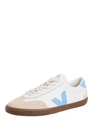 VEJA Volley O. T. Leather Sneakers - White/aqua/bark