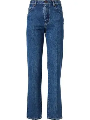 Loro Piana Brooke Mid-rise Cropped Straight Jeans - Blue