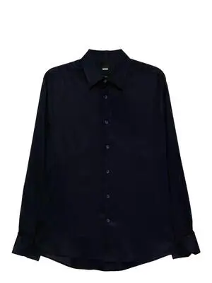 BOSS Long-sleeved Shirt Blue