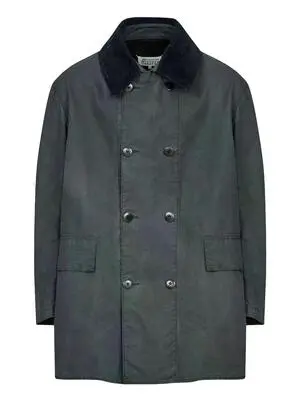 MAISON MARGIELA Cotton Double-breasted Jacket - Blue