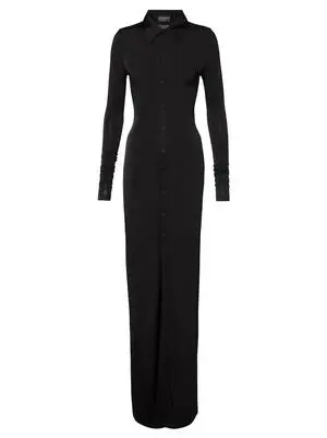 Balenciaga Jersey Maxi Dress - Black