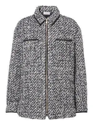 Moncler Tweed Bomber Jacket - Multicoloured