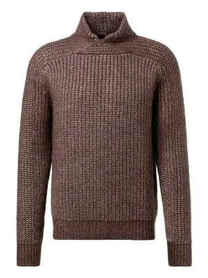 Zegna Zegna Cashmere And Silk Crewneck Sweater Brown