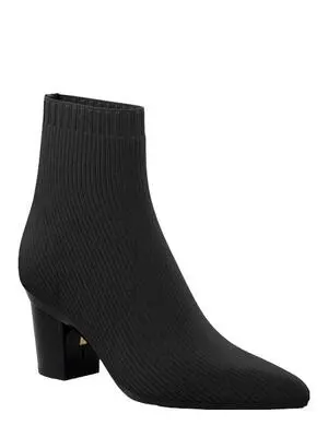 PASHION FOOTWEAR The Bootie 3" Block Heel - Coal Knit