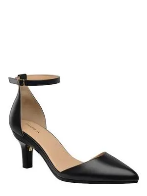 PASHION FOOTWEAR The D'orsay 3" Stiletto Heel - Coal Leather