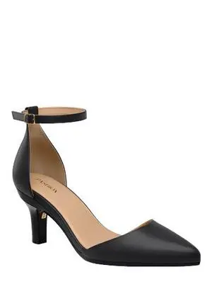 PASHION FOOTWEAR The D'orsay 3" Stiletto Convertible Heel - Coal Leather