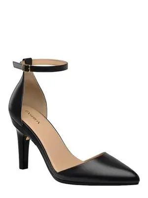 PASHION FOOTWEAR The D'orsay 4" Stiletto Heel - Coal Leather