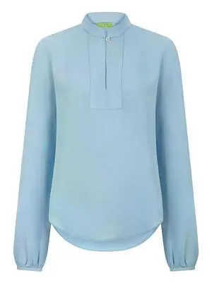 Shanghai Tang Silk Blouse - Blue
