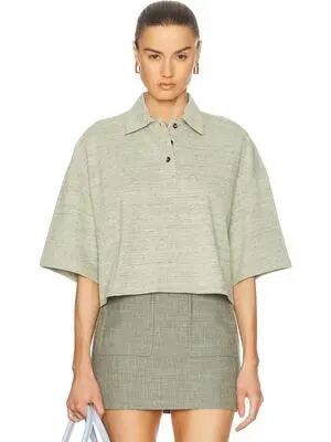 Bottega Veneta Cropped Polo Shirt - Chick Melange