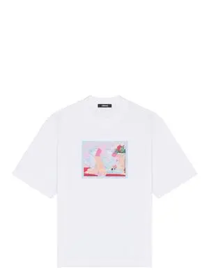 Versace Gallery Print Tee - White