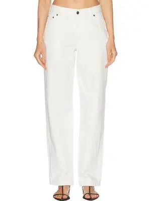 Matteau Relaxed Wide Leg Jeans - Chalk
