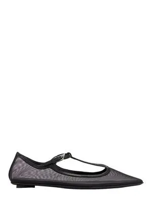 Attico Juno Ballerina Flats - Black