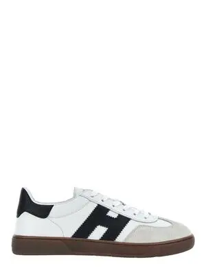 Hogan Cool Suede And Smooth Leather Sneakers Shoes - White