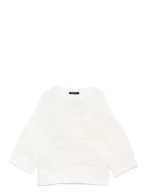 Fabiana Filippi Open-knit Sweater - White