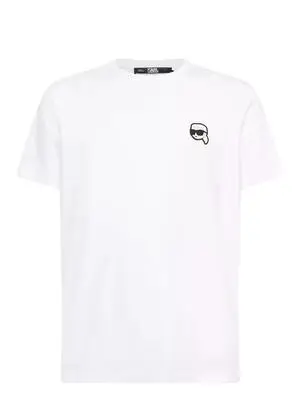 Karl Lagerfeld Ikon-appliqué T-shirt - White