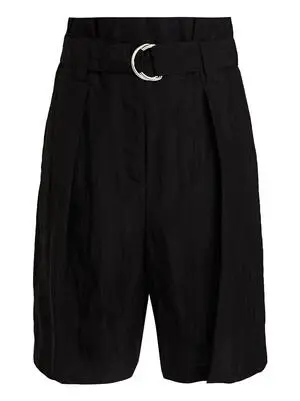 3.1 Phillip Lim Pleated Tencel-blend Shorts - Black