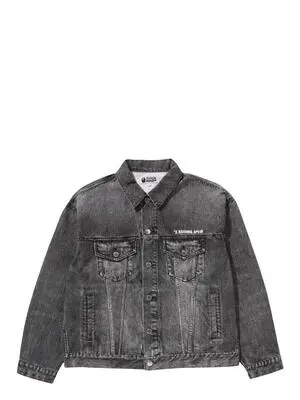 A BATHING APE Printed Denim Jacket - Black
