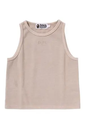 A BATHING APE Pigment Dyed Rib Tank Top - Grey