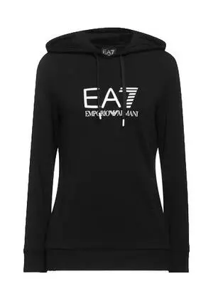 EA7 Cotton-blend Fleece Sweatshirt - Black