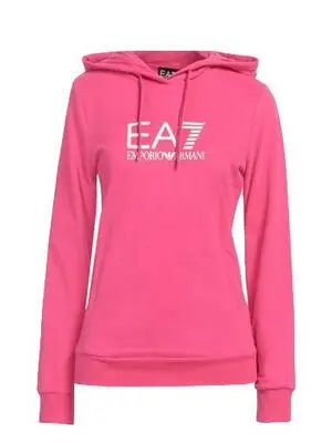 EA7 Cotton-blend Fleece Sweatshirt Pink
