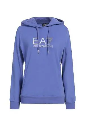 EA7 Cotton-blend Fleece Sweatshirt Purple
