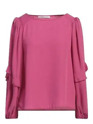 CARACTÈRE Crepe Top - Magenta