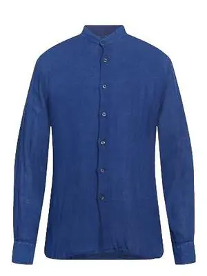 120% Lino Shirt Size Linen - Navy