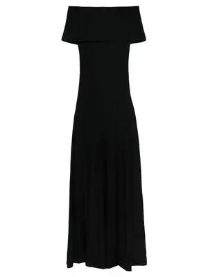 Khaite Ava Maxi Dress - Black