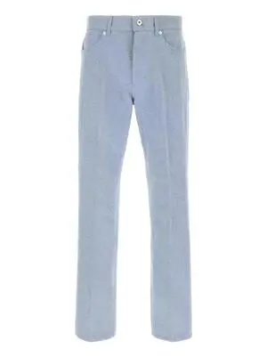FERRAGAMO Cotton Trousers - Blue