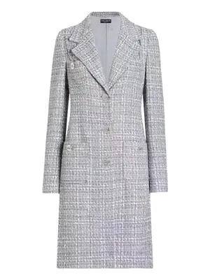 Dolce & Gabbana Tweed Coat - Grey