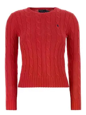 Polo Ralph Lauren Cable-knit Cotton Sweater - Red
