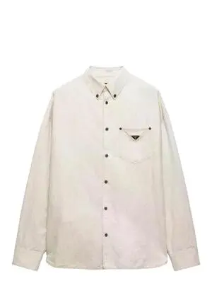 Prada Chambray Shirt - Neutrals