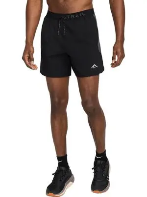 Nike Trail Dri-fit 6" Brief-lined Running Shorts - Black