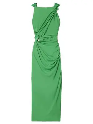 Tory Burch Viscose Knot Dress - Spring Jade