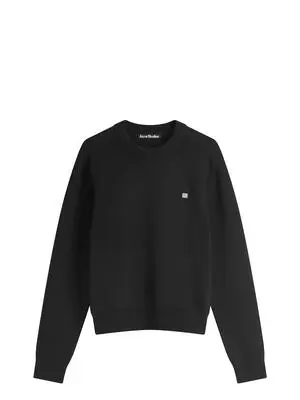 Acne Studios Kolos Cotton Crew Sweatshirt - Black