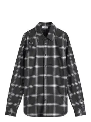 Alexander McQueen Check Shirt - Black/ivory