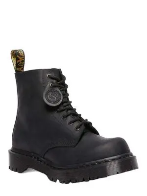 Dr. Martens 1460 Bex Made In England Bump Toe Leather Boots - Black