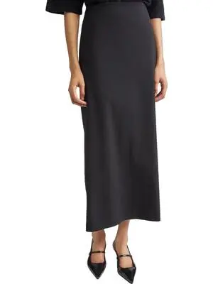 Loulou De Saison Samos Stretch Wool Pencil Skirt - Black